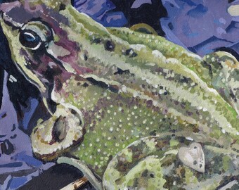 Frog painting | Etsy