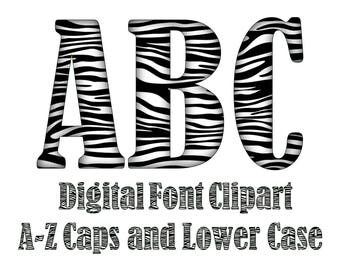 Zebra print letters | Etsy