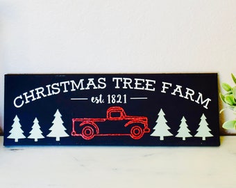 Tree farm sign | Etsy