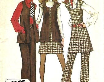 Vintage 60s Simplicity 7659 JIFFY Mini Shift Dress Sewing