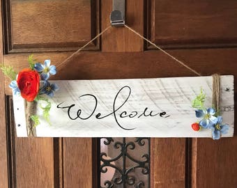 Welcome door sign | Etsy