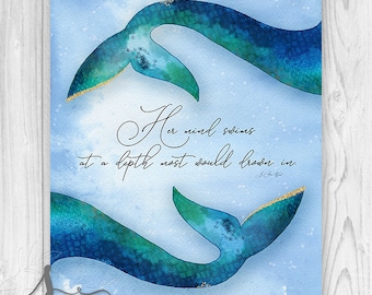 Mermaid quotes | Etsy