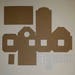 Putz Style House SALTBOX HOUSE-DIY Little Village Cardboard
