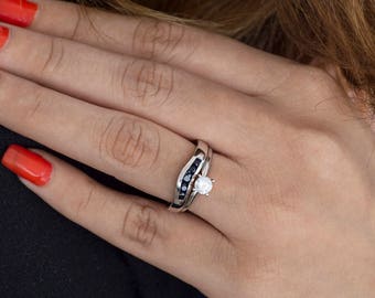 Sapphire ring guard | Etsy