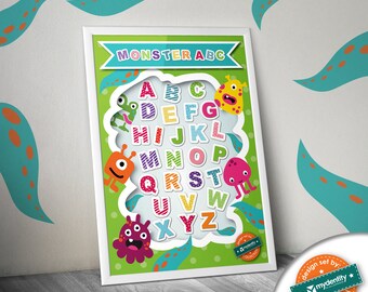 Monster abc | Etsy