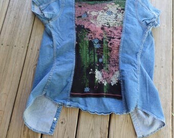 Refashioned jacket | Etsy