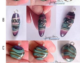 glass board game meeples jewelry sculpture by JeneferHamGlass