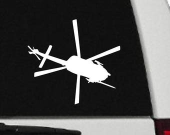 Helicopter decal | Etsy