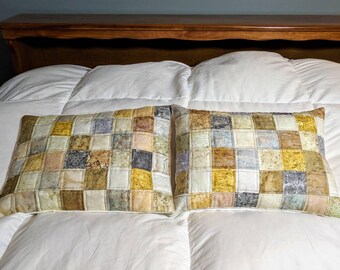 Quilted throw pillow | Etsy