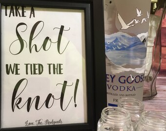 Take a shot sign | Etsy