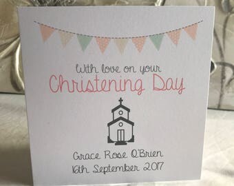 Celebrating your Dedication Card Christian Cards