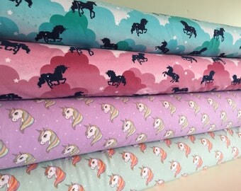 Unicorn fabric | Etsy