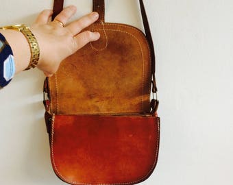 Leather saddle bag | Etsy