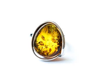 Large stone ring | Etsy