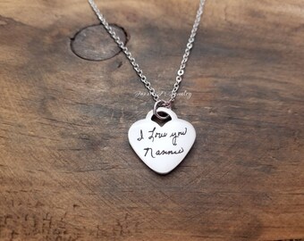 Handwriting jewelry | Etsy