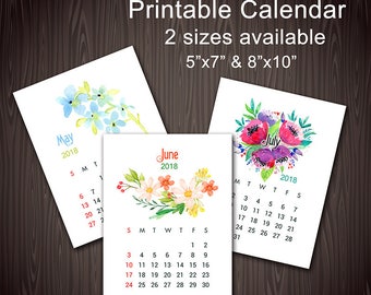 Flower calendar | Etsy