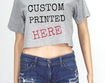 Custom crop top | Etsy