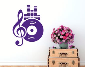 Music wall decal | Etsy