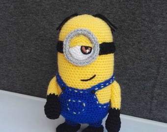 Stuart the Minion Knitting Pattern PDF