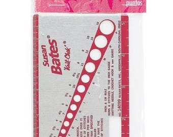 Susan Bates Gauge Knit Chek Knitting Needle Gauge Knitting