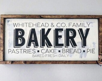 Bakery Sign Custom bakery price sign Pancake sign Pancake
