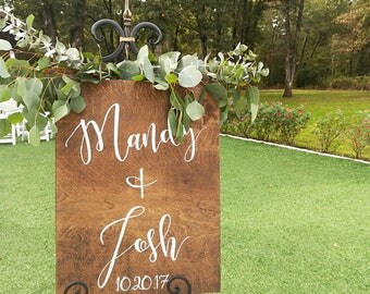 Wood wedding signs | Etsy