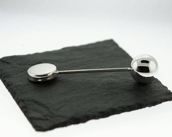 Silver baby rattle | Etsy