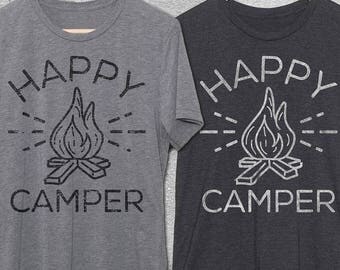 Happy camper shirt | Etsy