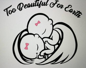 Angel baby decal | Etsy