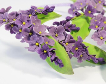 Polymer clay flowers | Etsy