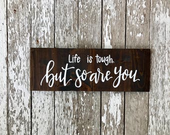 Life is tough | Etsy