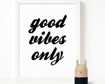 Good vibes poster | Etsy