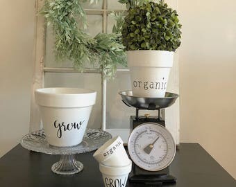 White planter | Etsy