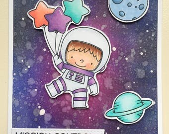 Space NASA Astronaut Birthday Invitation Printable