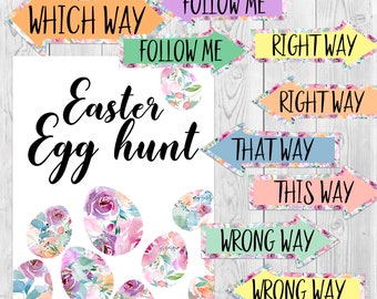 Easter egg hunt sign | Etsy