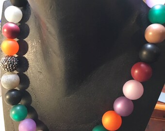 Multicolor necklace | Etsy