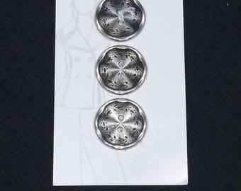 Silver buttons | Etsy