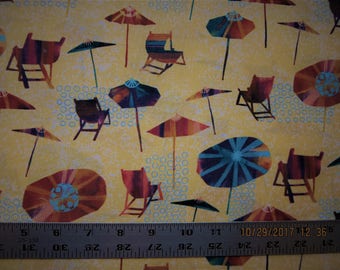 Beach theme fabric | Etsy