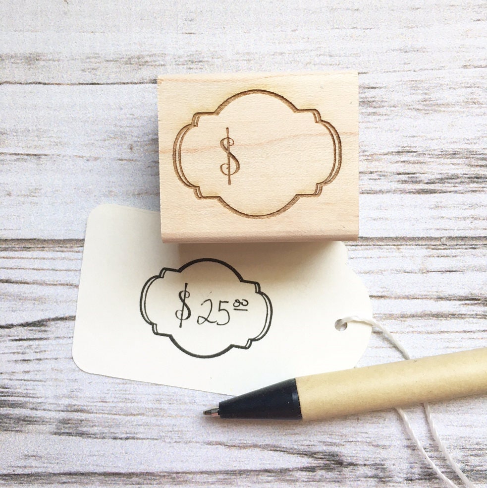 Price Tag Stamp with Dollar Sign for Craft Shows Boutique