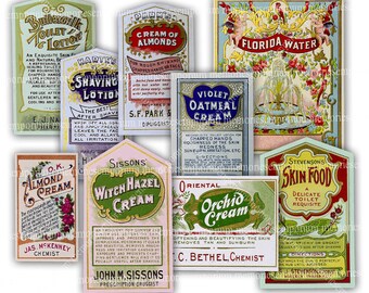 Antique Labels Old Blank DIY Vintage Packaging Labels