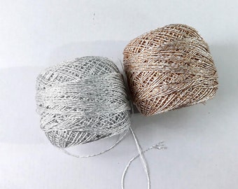 Metallic yarn | Etsy