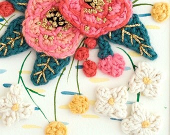 Crochet painting | Etsy
