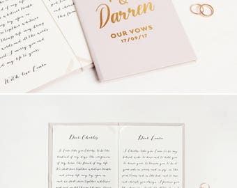 Wedding vow book | Etsy