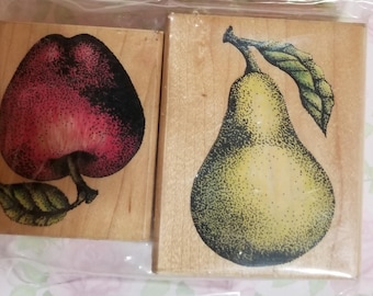 Fruit rubber stamp | Etsy