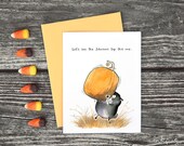 Pug art pug cards funny cards pins and magnets by Inkpug on Etsy