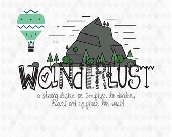 Wanderlust svg | Etsy