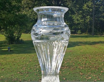 Lead crystal vase | Etsy