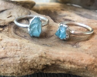 Aquamarine ring | Etsy