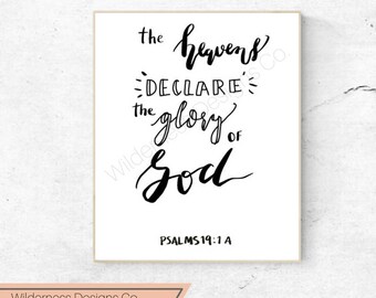 Psalm 19 1 | Etsy