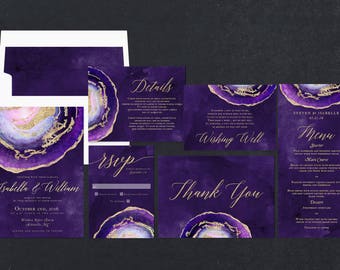 Geode wedding | Etsy